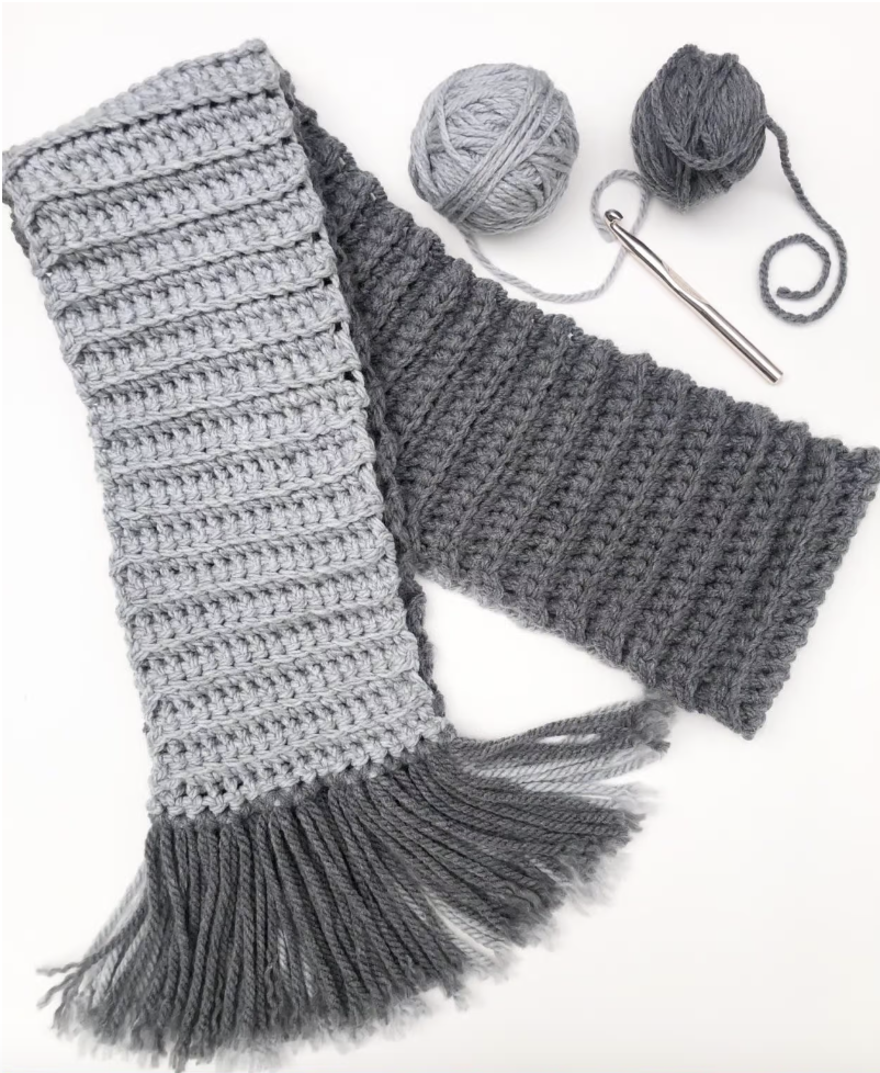 Crochet Half and Half Scarf – Sugar Joye